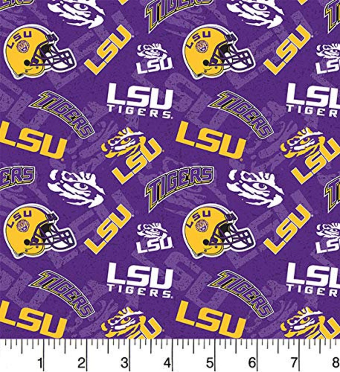 Louisiana State University LSU Tigers NCAA College Tone on Tone Design ...