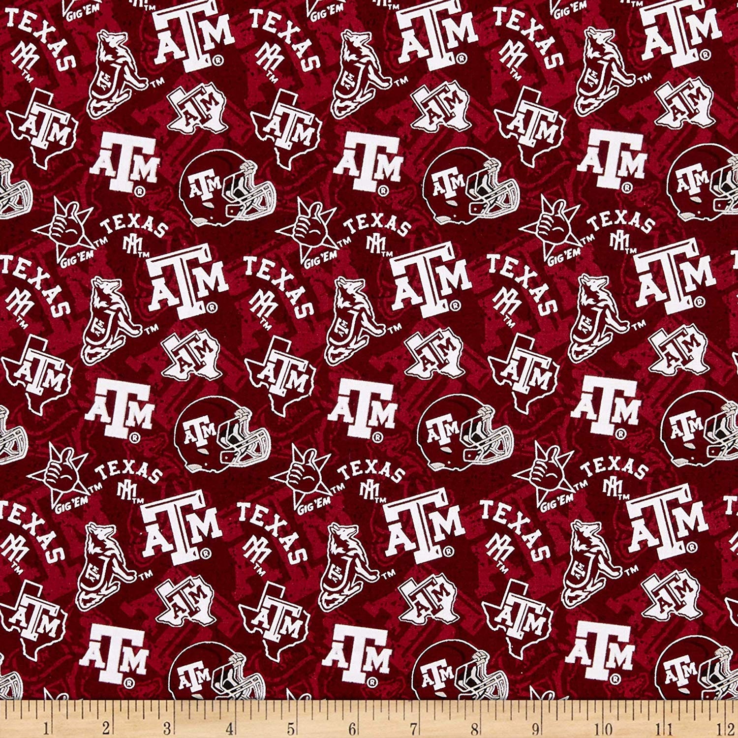 Texas A&M Aggies NCAA College Tone on Tone Design 43 Inches - Etsy