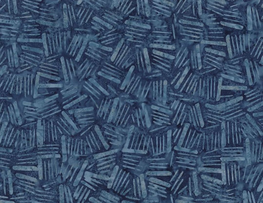 Blue Smoke Batiks Sticks in Denim Blue by Wilmington Prints 44 Inches ...