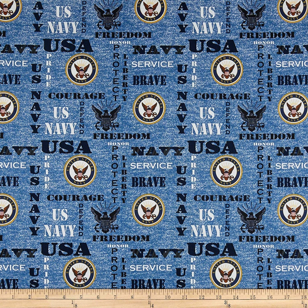 Navy Military Armed Forces Defend Freedom Brave Seal Heather Allover 44 ...