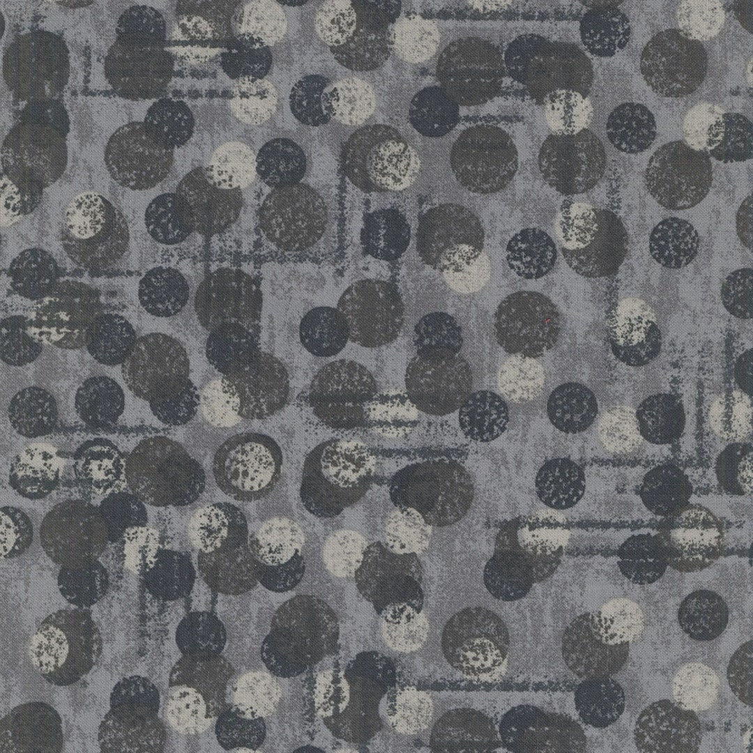 Jot Dot Wide Backing Tonal Dot Texture in Charcoal Grey and Black by ...