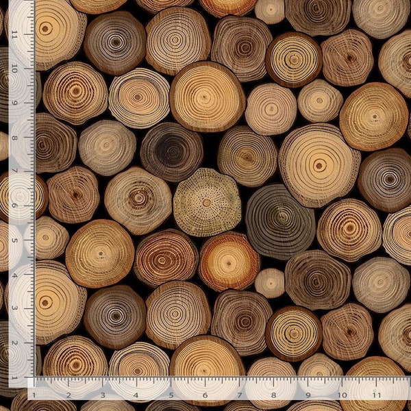 Wood Log Fabric - Etsy