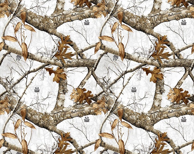 Realtree Edge Allover Snow Design 44-45 Inches Wide by Print Concepts ...