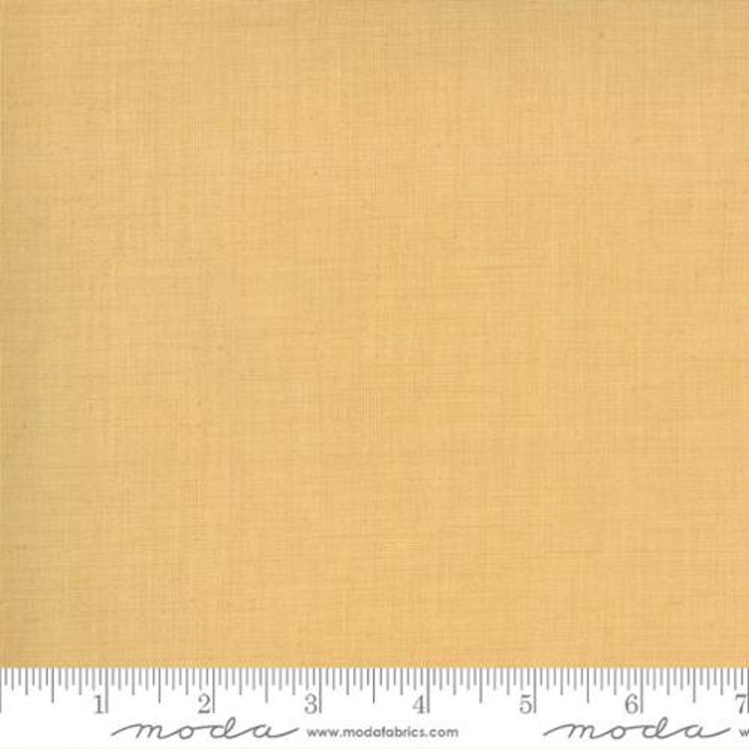 French General Solids Linen Texture in Saffron Yellow by French General ...
