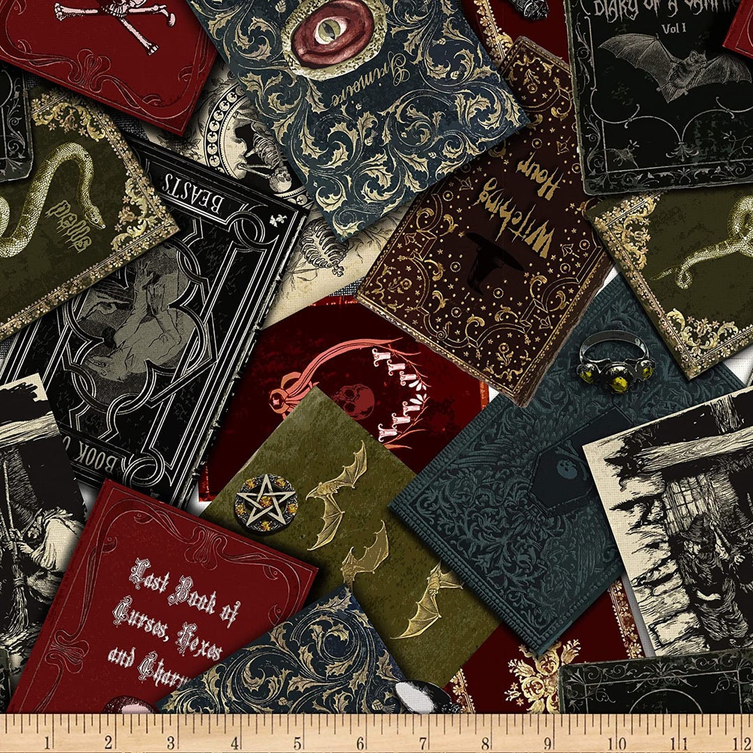 Wicked Spell Books by Timeless Treasures 44 Inches Wide 100% - Etsy