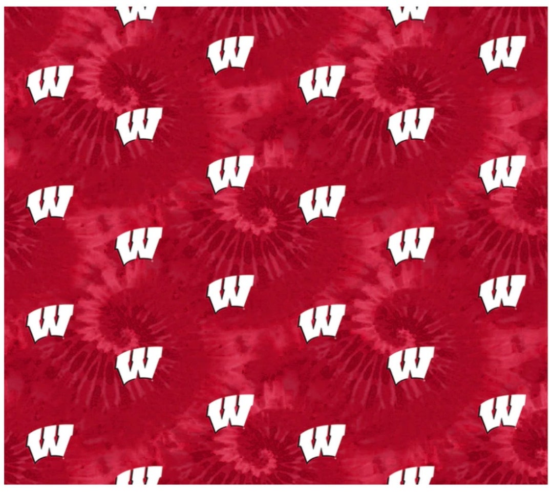 Wisconsin Badgers NCAA College Tie Dye Design 43 Inches Wide 100% ...