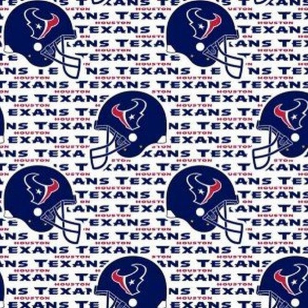 Houston Texans NFL Football Logo Design in White by Fabric Traditions ...
