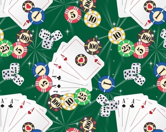 Poker Fabric | Etsy