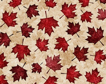 Maple Leaf Fabric - Etsy