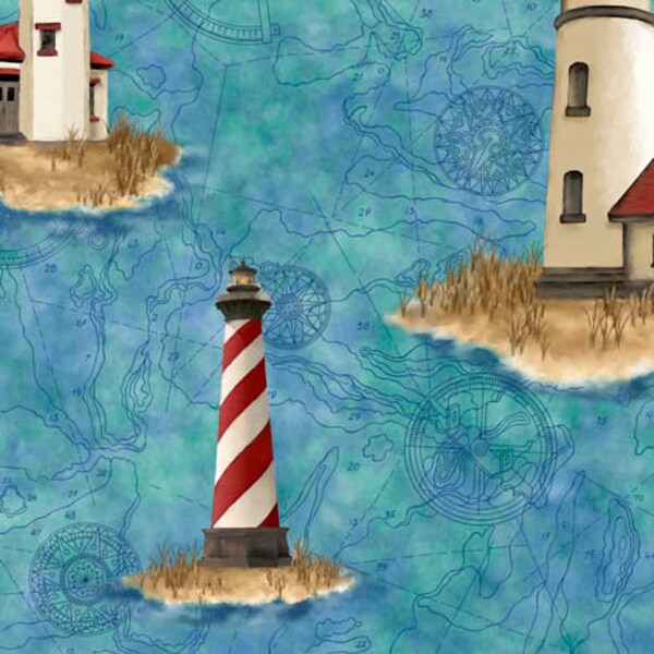 Lighthouse Fabric Panels - Etsy