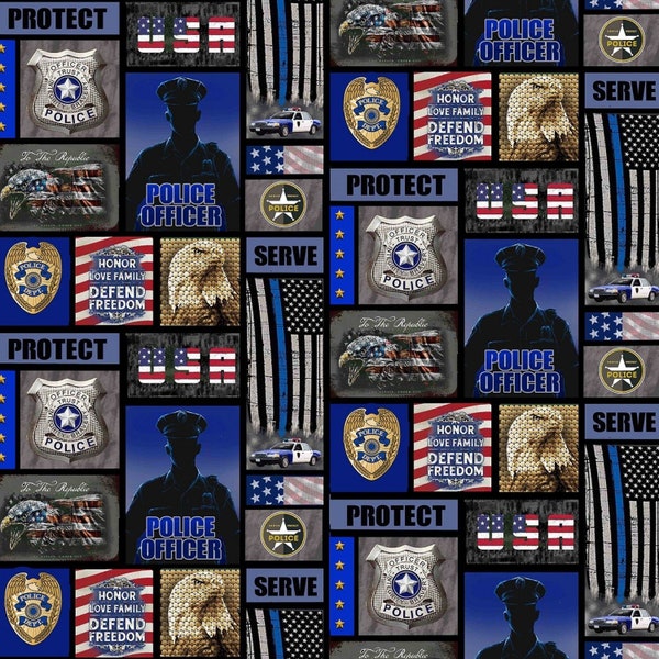 Police Officer Quilt - Etsy