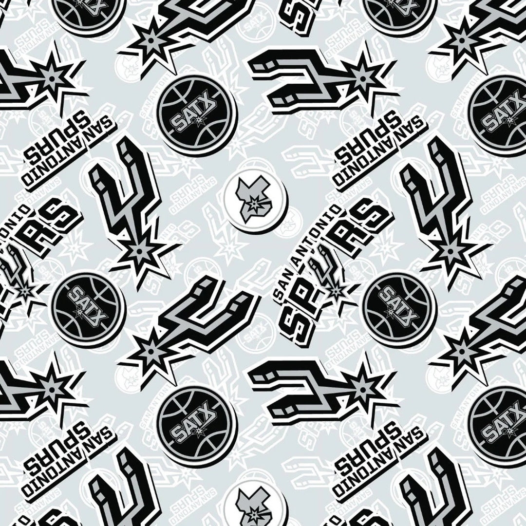 San Antonio Spurs NBA 2023 Sticker Toss in Multi by Camelot Fabrics 44 ...