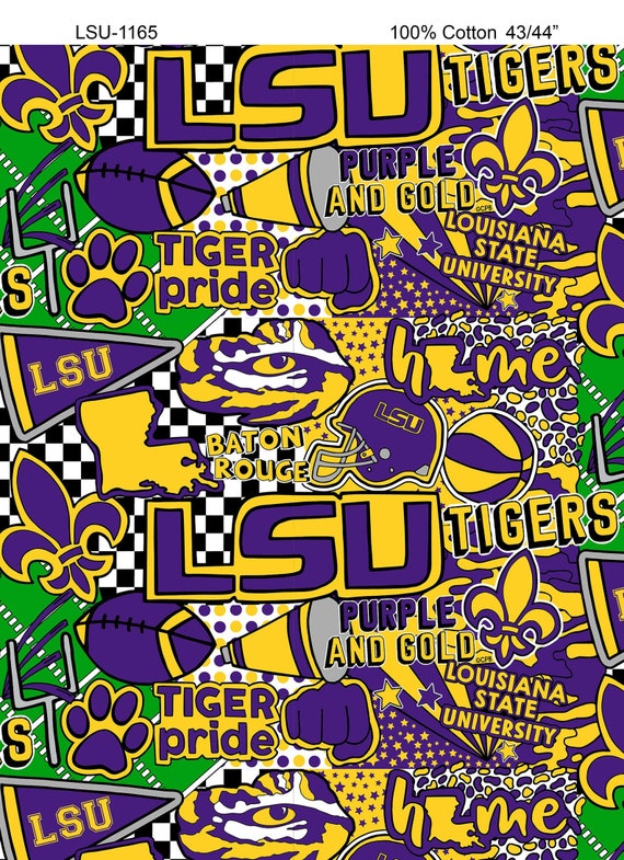 Louisiana State University LSU Tigers NCAA Pop Art Design 43 | Etsy