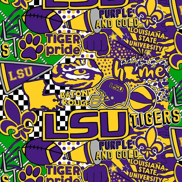 Lsu Fabric - Etsy