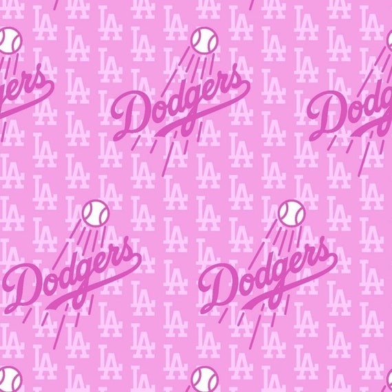 Los Angeles Dodgers MLB LA Pink 58-60 Inches Wide 100% Cotton | Etsy