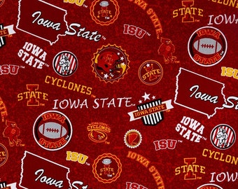 Iowa State Fabric | Etsy