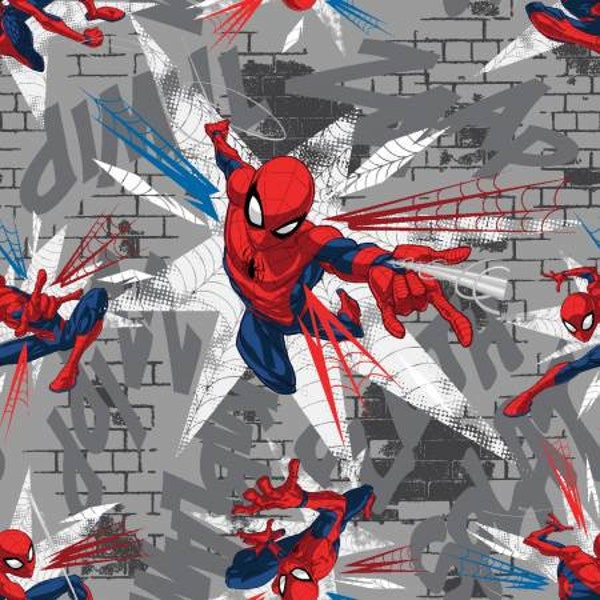 Spiderman Fleece Panel - Etsy