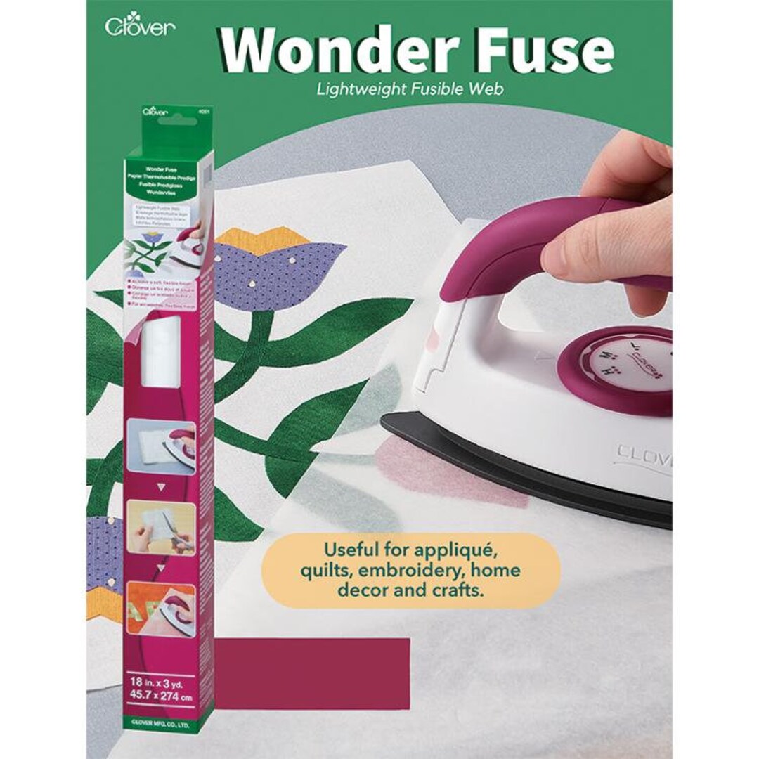 Wonder Fuse 18 X 3yd by Clover Needlecraft Quilting Supplies and Sewing ...