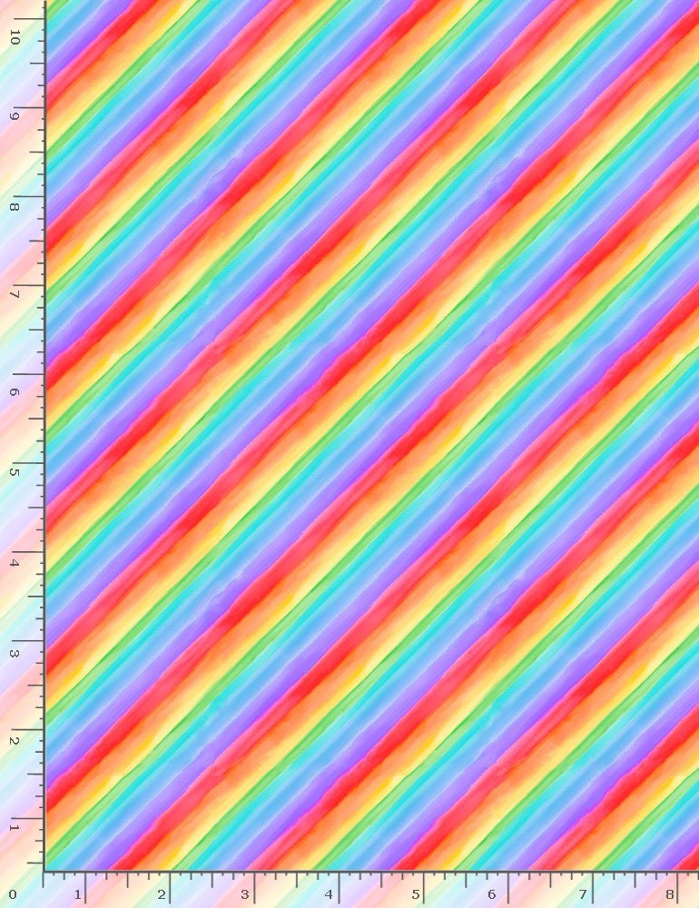 Diagonal Rainbow Stripes