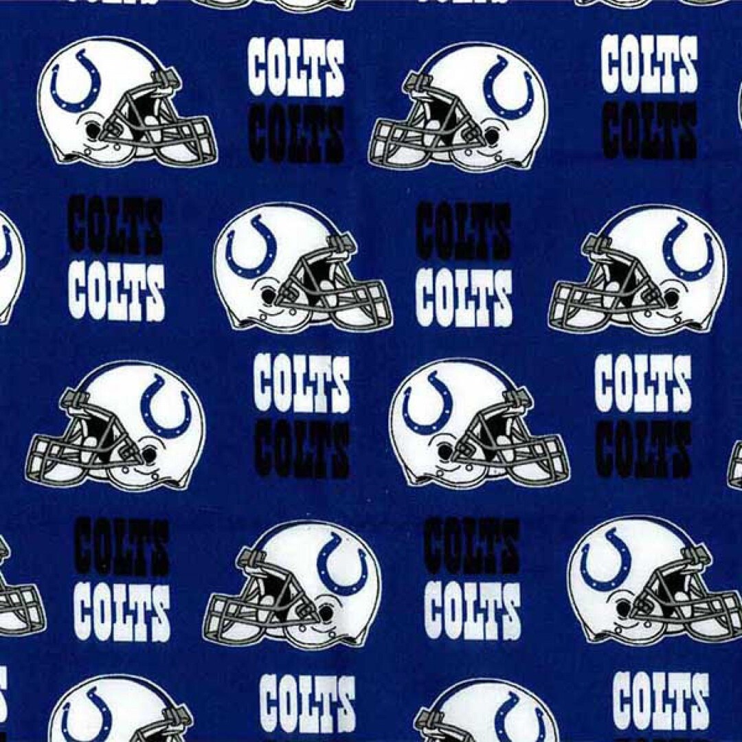 Indianapolis Colts NFL Football Logo Design in Blue by Fabric ...