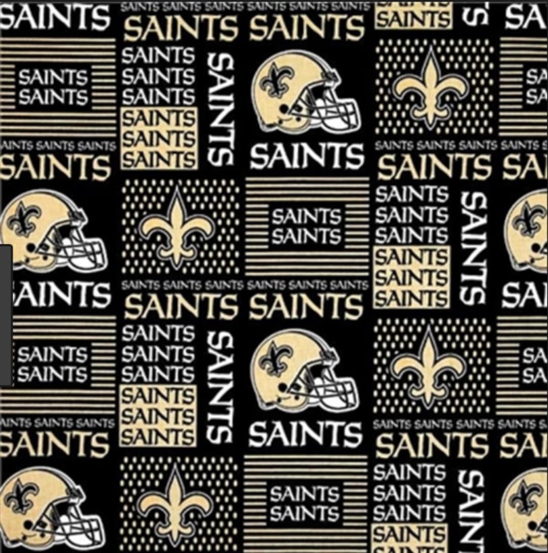 New Orleans Saints NFL Football Box Design in Black by Fabric ...