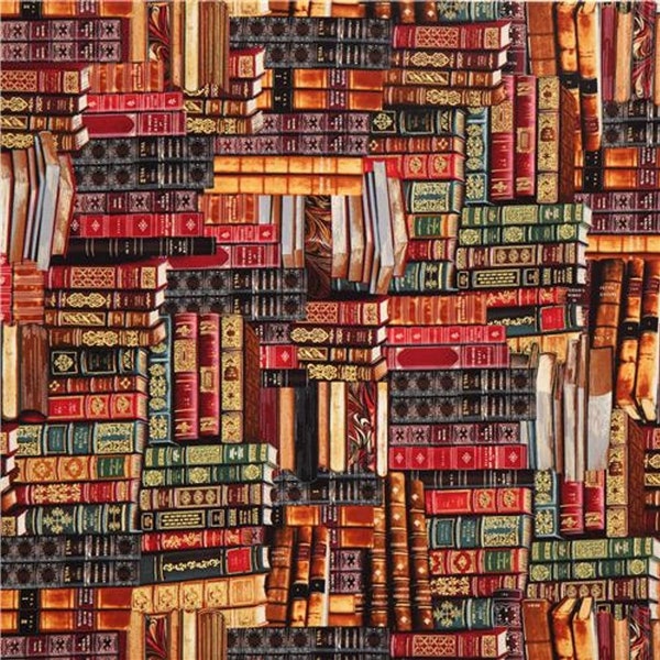 Library Book Fabric - Etsy