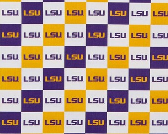 Lsu Cotton Fabric | Etsy