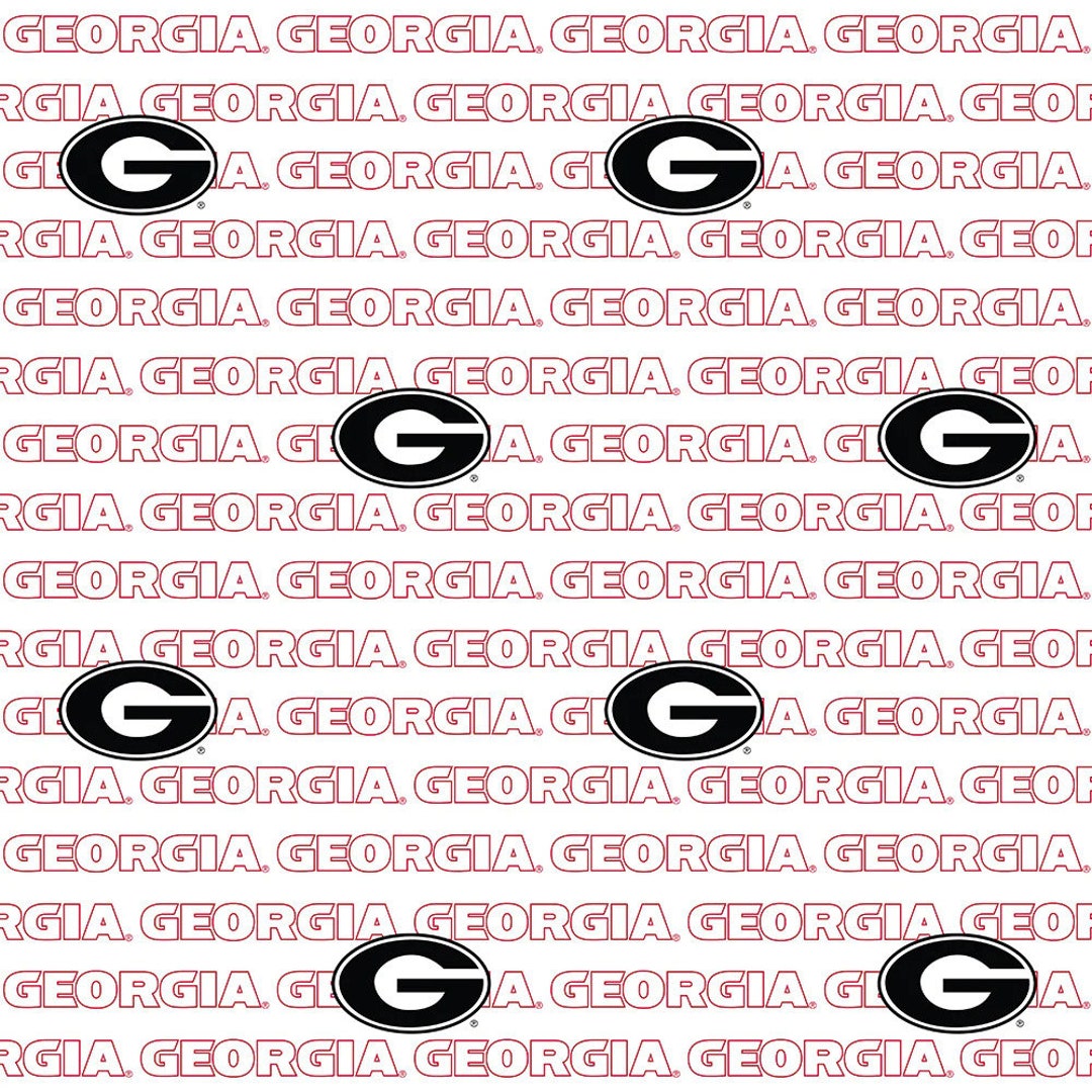Georgia Bulldogs NCAA College White Block Letter by Sykel 44 Inches ...