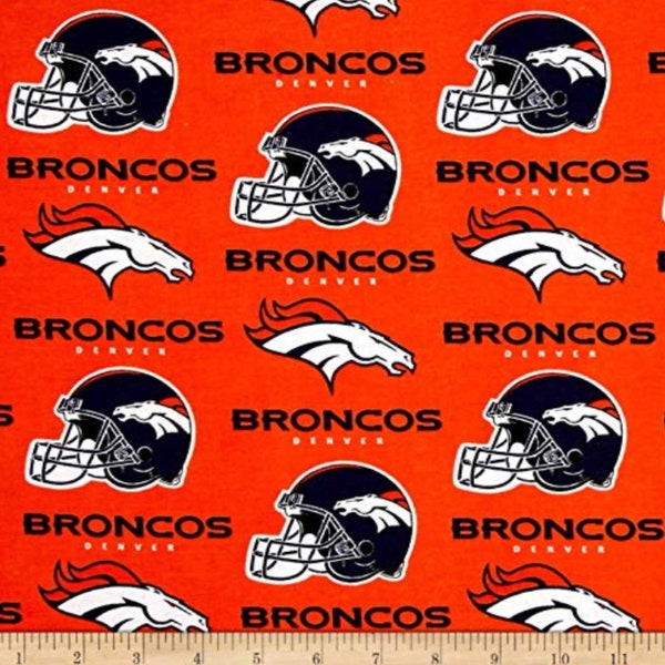 Denver Bronco Fabric - Etsy
