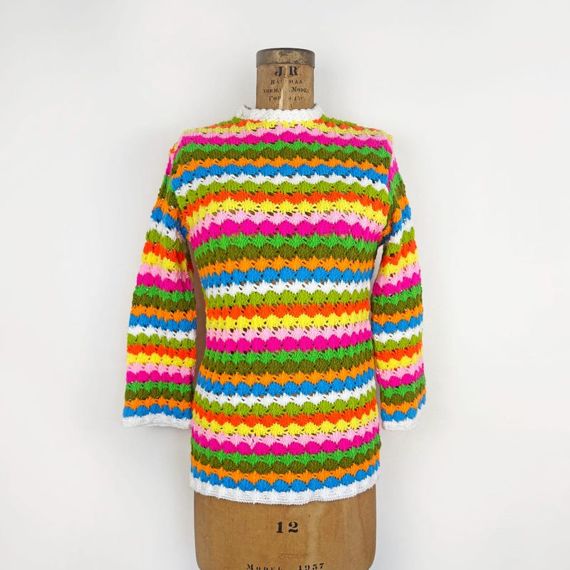 Psychedelic Sweater - Etsy