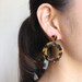 Round Drop Dangle Tortoise Shell Earrings Tortoise Shell - Etsy