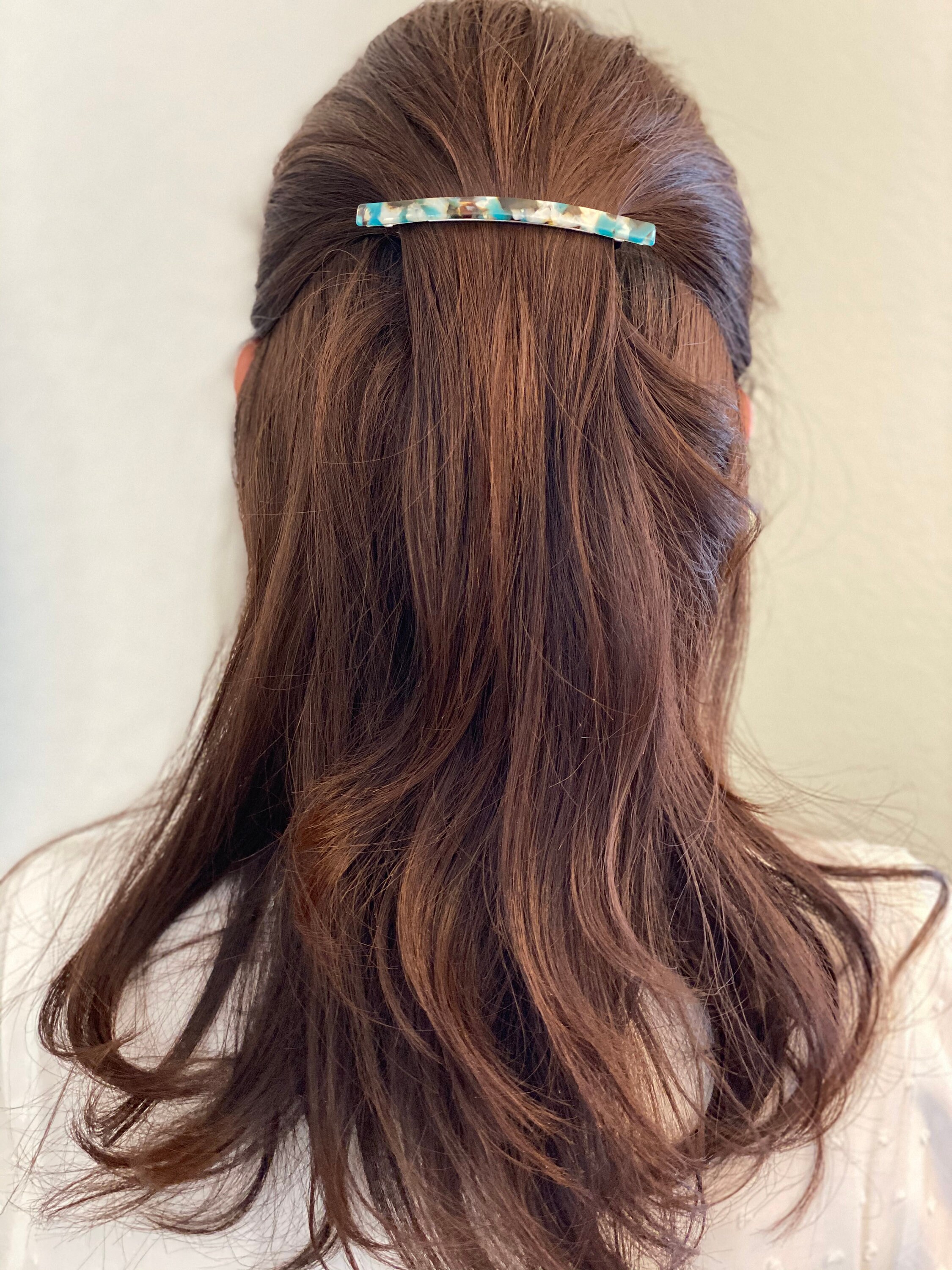 Peri Double Clasp Non-slip French Barrette Tortoise Shell | Etsy