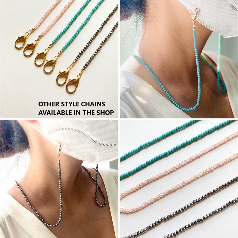 Face Mask Chain High Quality Tortoise Shell Face Mask - Etsy