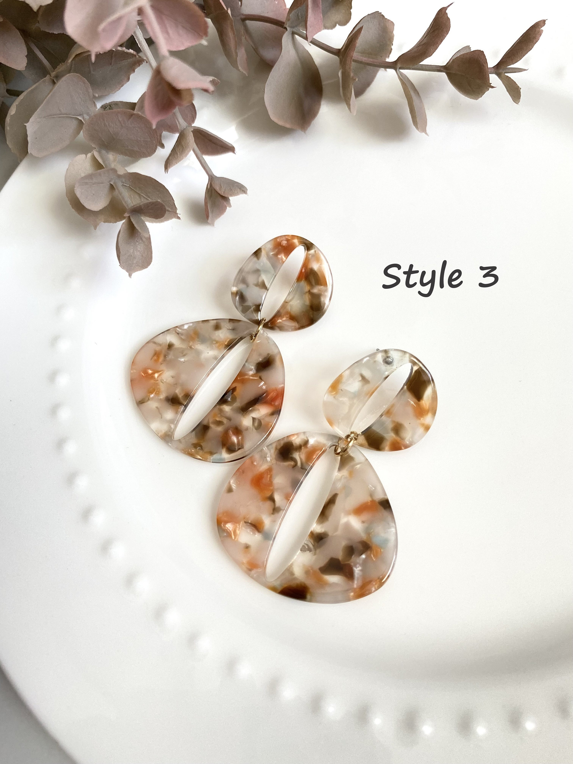 Elle Drop Dangle Tortoise Earrings Tortoise Shell Earrings - Etsy