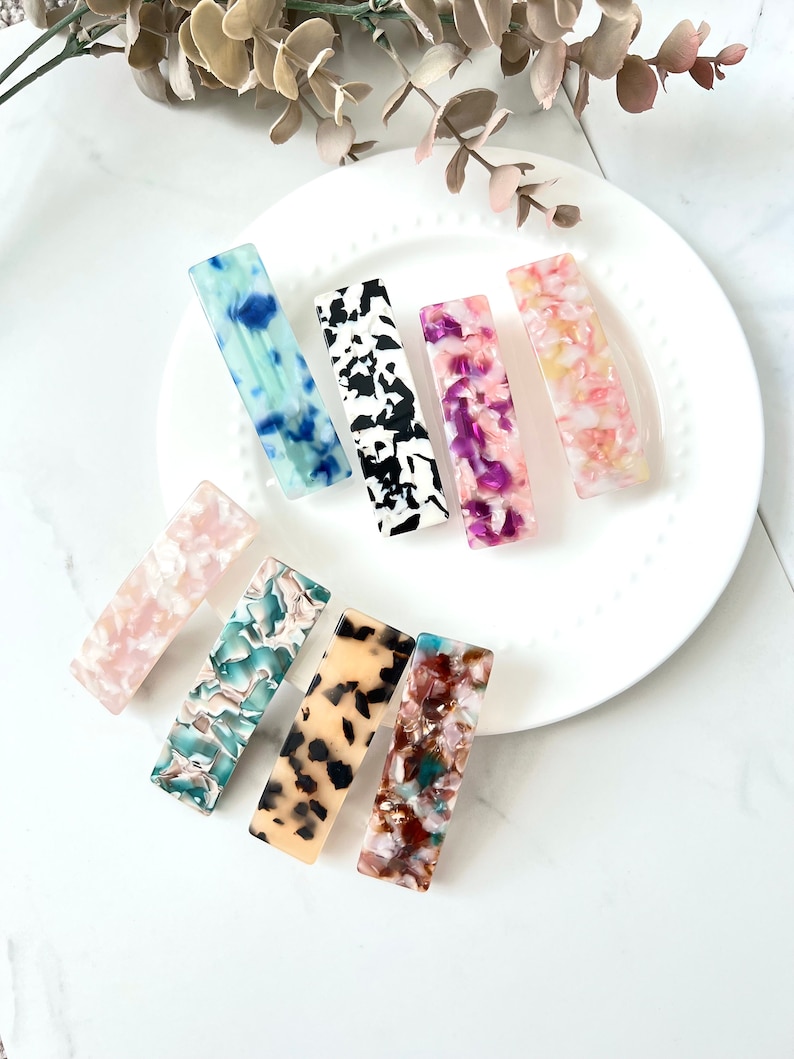 Nori Double Clasp Non-slip French Barrette Tortoise Shell - Etsy