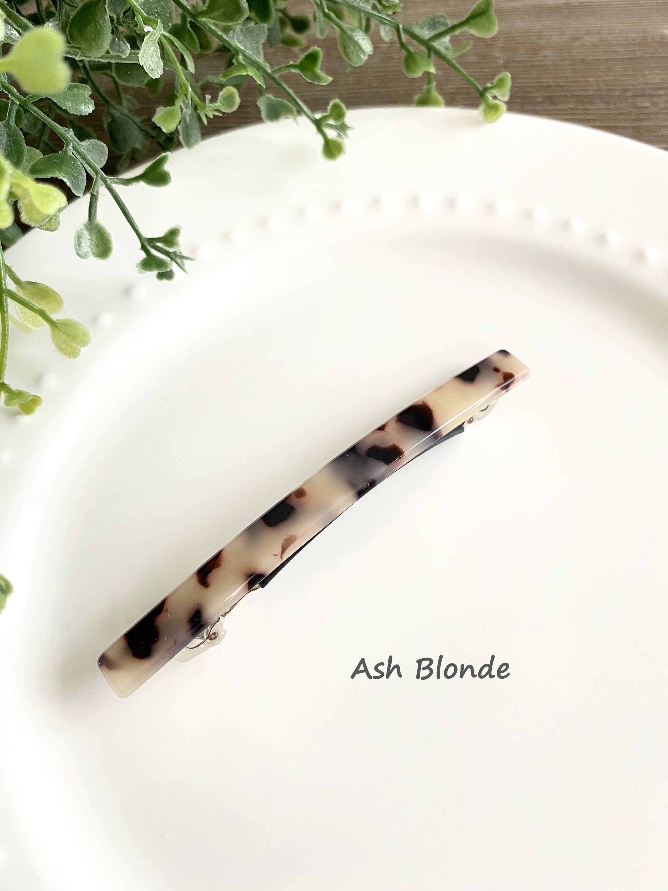 Peri Double Clasp Non-slip French Barrette Tortoise Shell | Etsy