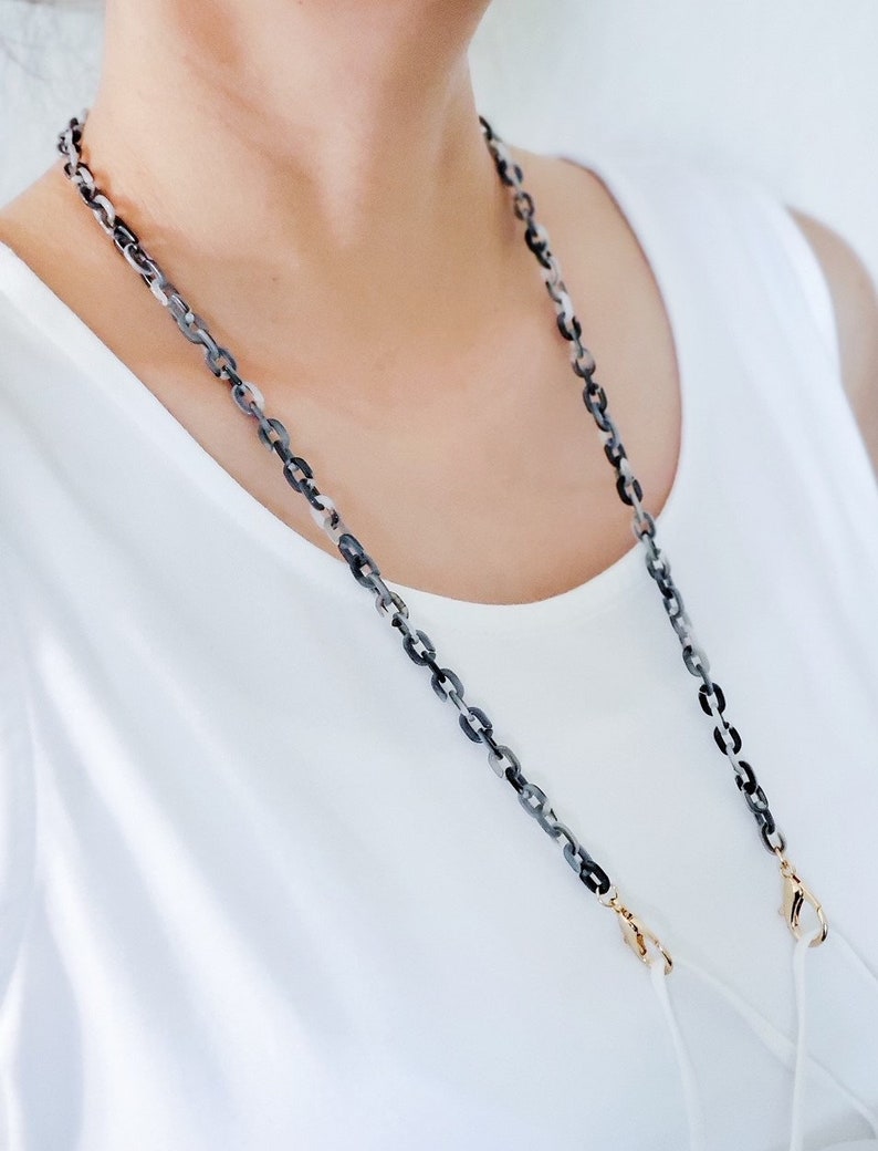 Face Mask Chain High Quality Tortoise Shell Face Mask - Etsy
