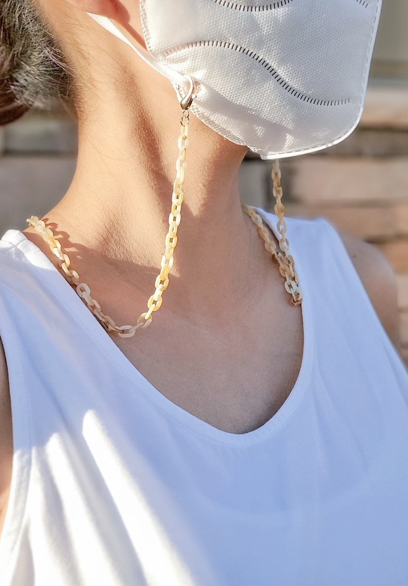 Face Mask Chain High Quality Tortoise Shell Face Mask - Etsy