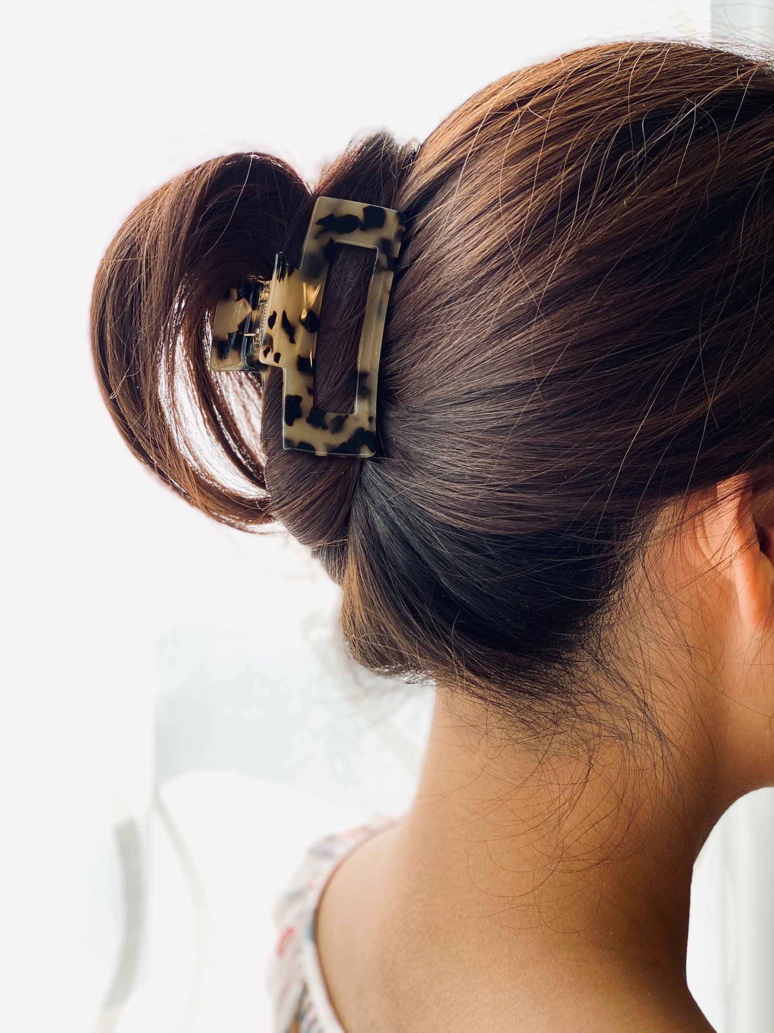 Yula Peach Tortoise Shell French Hair Claw Clip Tortoise | Etsy