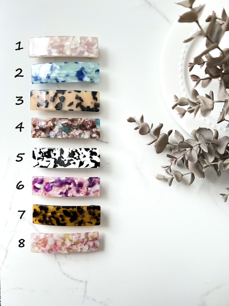 Nori Double Clasp Non-slip French Barrette Tortoise Shell - Etsy