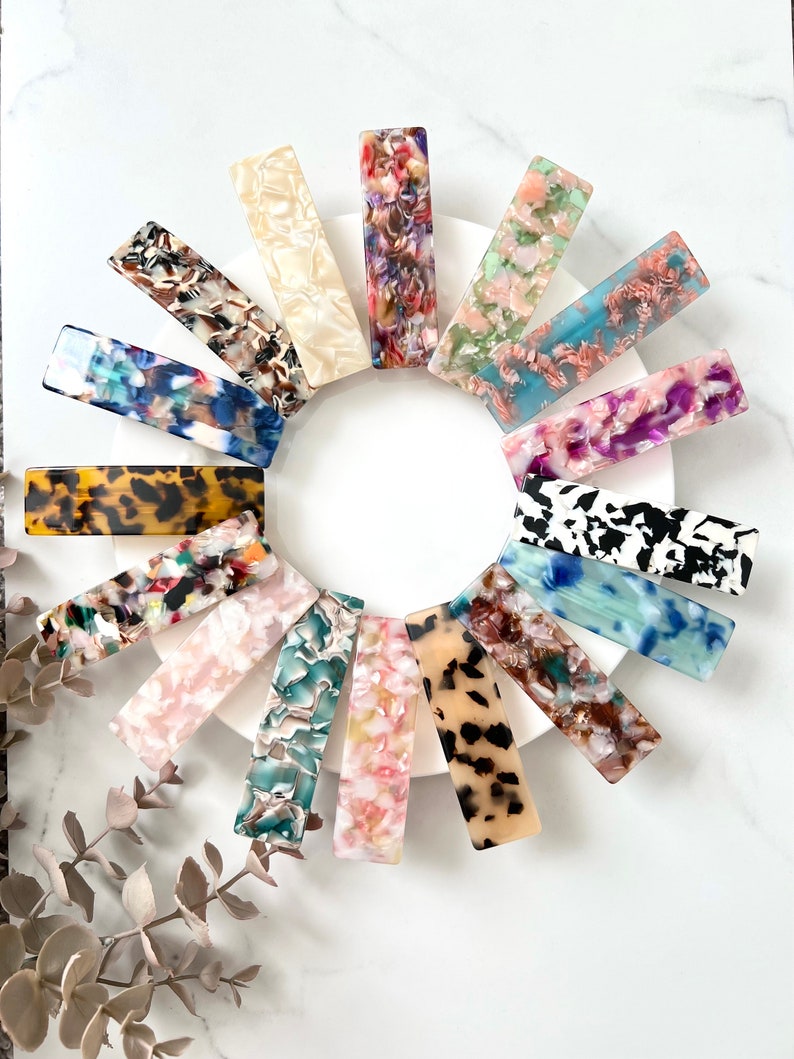 Nori Double Clasp Non-slip French Barrette Tortoise Shell - Etsy