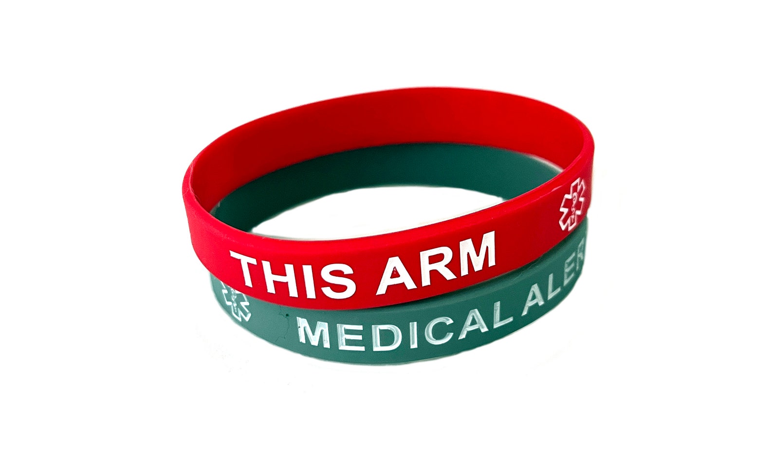 2 Sizes Dialysis Patient No Bp/iv/needles Silicone Bracelet Set of 2 ...