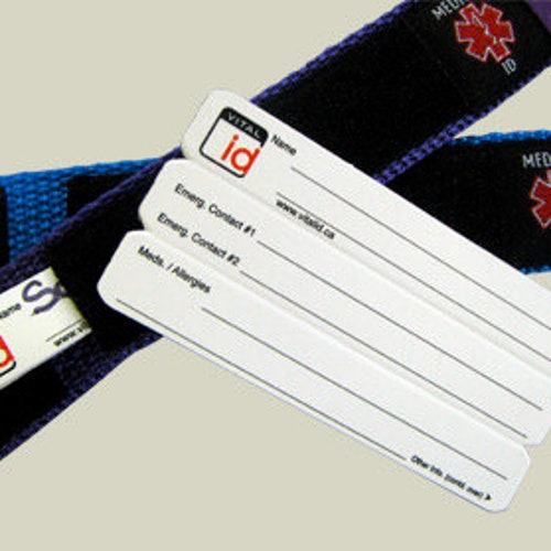 Vital Id Replacement Tabs for Adjustable Bracelet Tri Fold or - Etsy