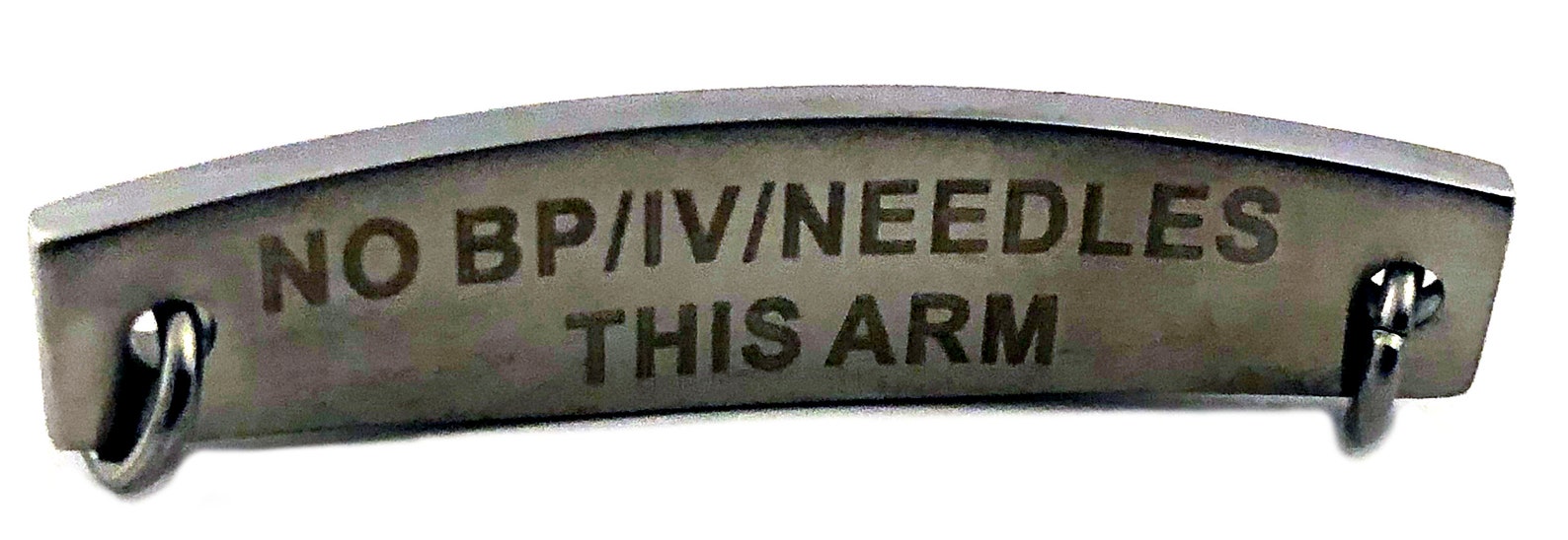 2 Choices! Lymphedema Alert or No BP IV Stainless Pink Ribbon Medical ...