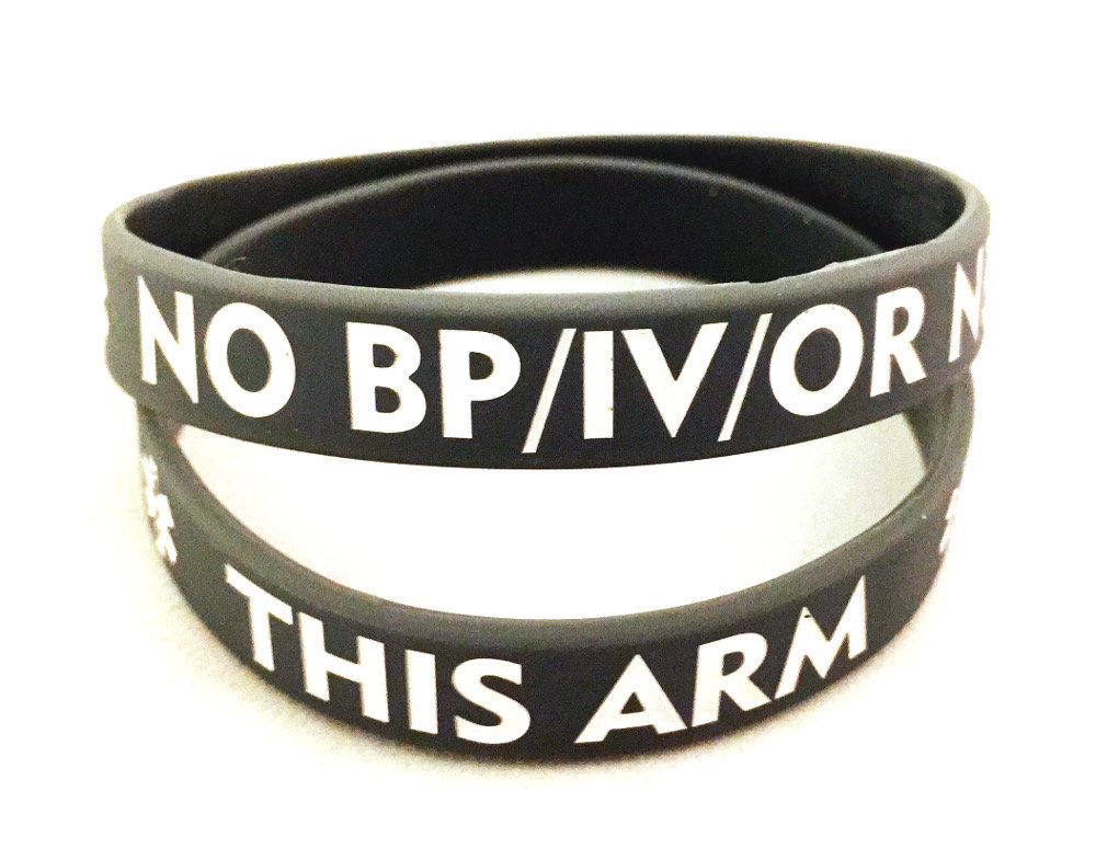 NO/BP/IV Needles This Arm Silicone Bracelets Lot of 2 or 3 | Etsy