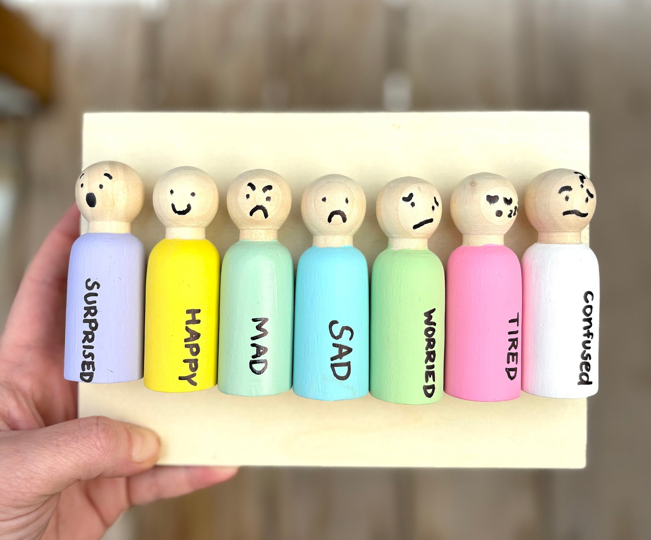 Emotions Peg Dolls - Etsy
