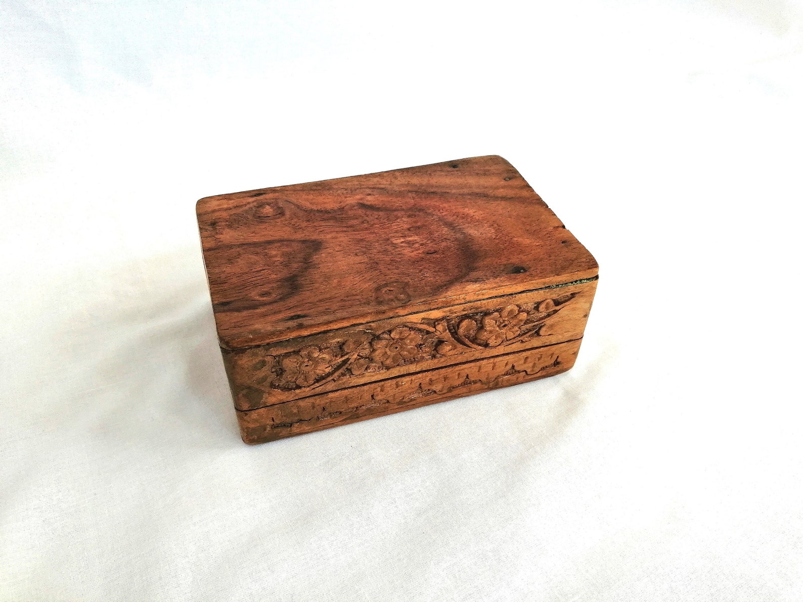 Wooden Box Rustic Decor Keepsake Box Jewelry Box Storage 50th | Etsy