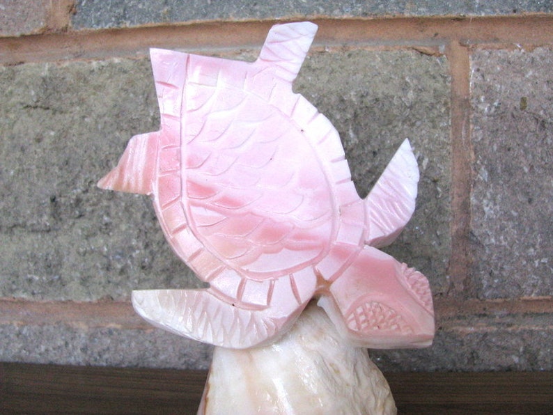 Sea Turtle Hand Carved Sculpture Sea Shell Carved Turtle - Etsy