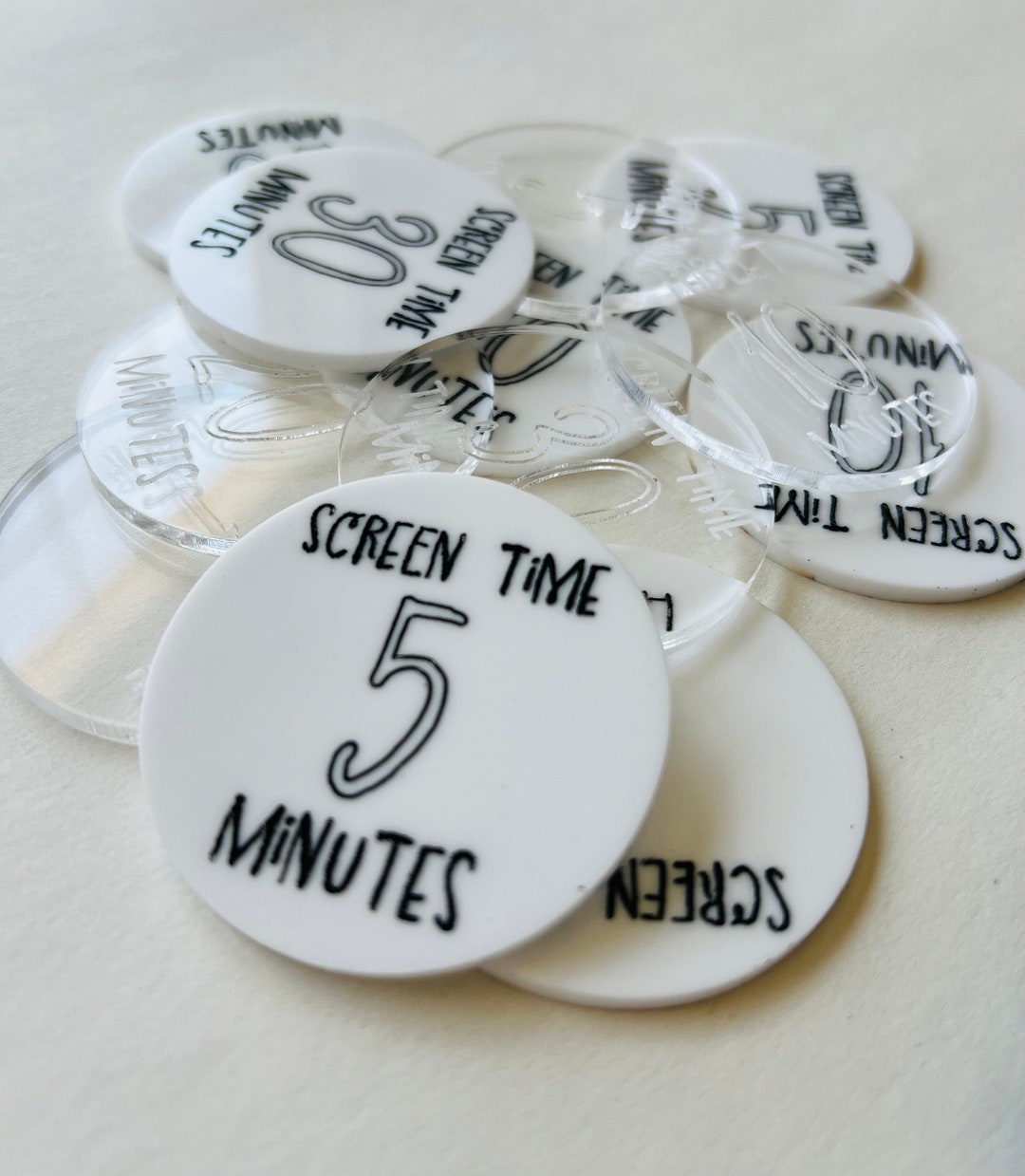 Screen Time Tokens for Kids & Toddlers / Phone, Tablet Tracker Tokens ...