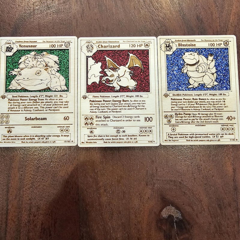 Wood Trading Cards - Etsy